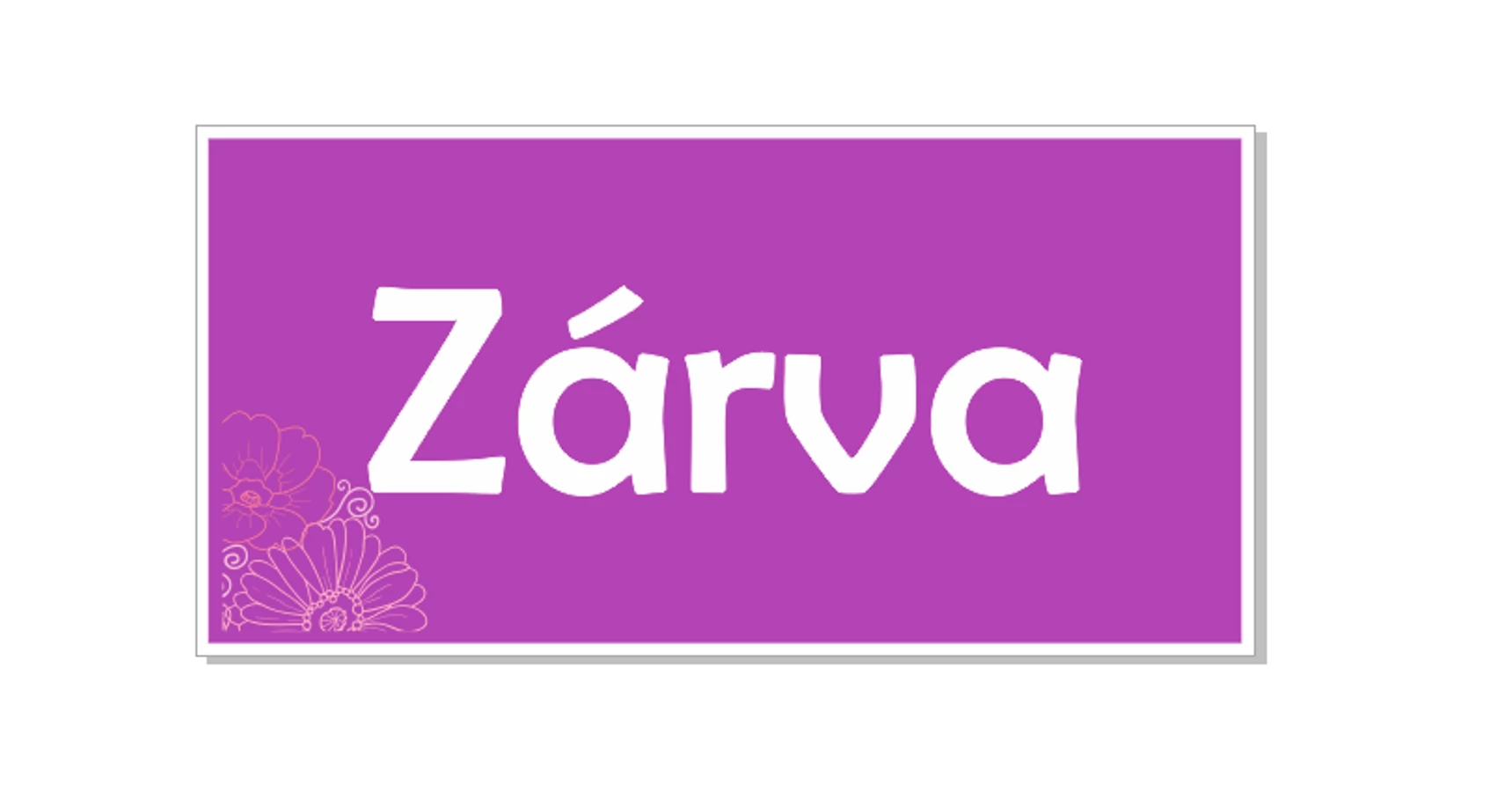 Zárva - öntapadó, 200*100mm - Munkavédelmi tábla közvetlenül a gyártótól