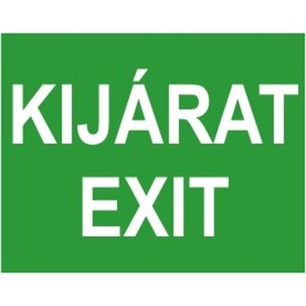 Kijárat,Exit - műanyag, 150*150mm - Munkavédelmi tábla közvetlenül a ...